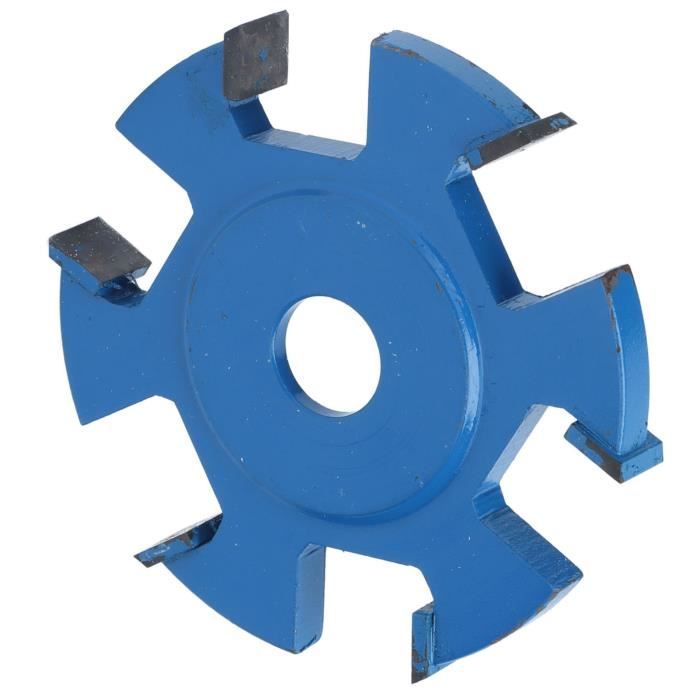 HURRISE fraise à rainurer 6 dents bois fraise en acier au carbone ...