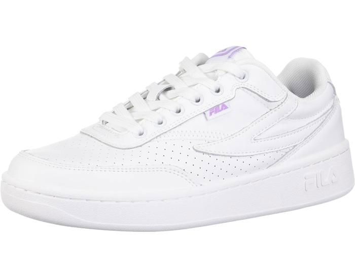 Baskets femme Fila Sevaro - Blanc - 41 - Synthétique - Lacets - Plat White-fila red - Cdiscount ...