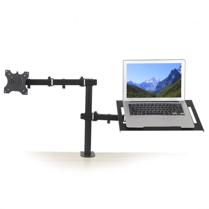 Support pour ordinateur portable - Support de moniteur à double bras ...
