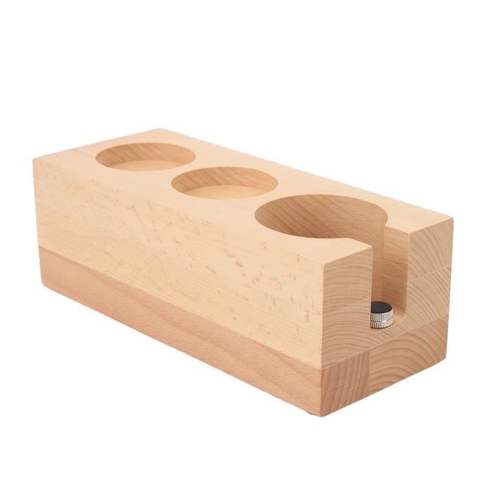 Station de bourrage de café - SONEW - 3 trous réglables - Bois de hêtre ...