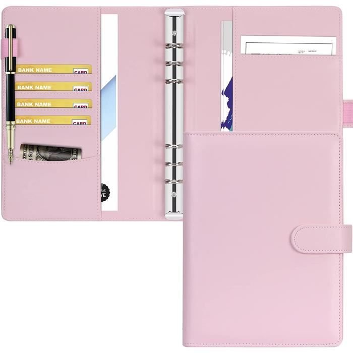 Toplive Portfolio A5 PU Cuir, Mallette Multifonctionnelle 6 Reliures à ...
