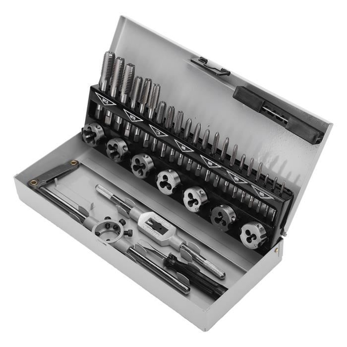 Ensemble de matrices de taraudage - TBEST - Acier allié - Durabilité maximale - 32 pièces ...