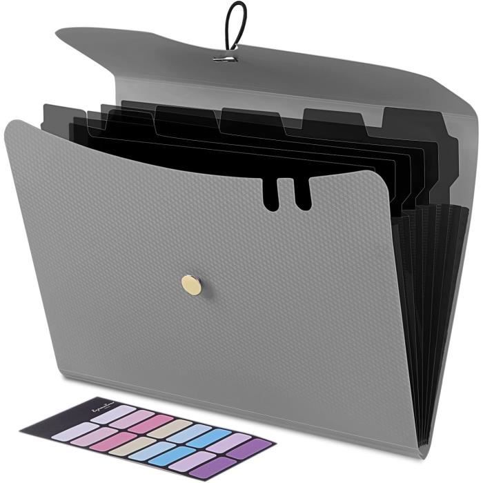 Trieur À Soufflet A4 Avec Couvercle Extensible Pochettes Pour Documents ...