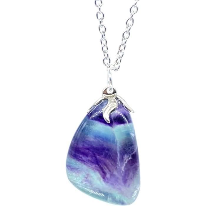 Pendentif Collier Minéraux Pierres Semi-Précieuses Bijoux Fait Main ...