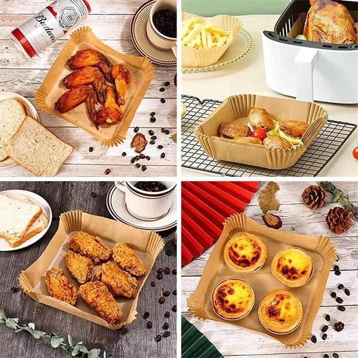 Accessoire Friteuse sans Huile 100 Pièces, Papier Cuisson pour Friteuse ...