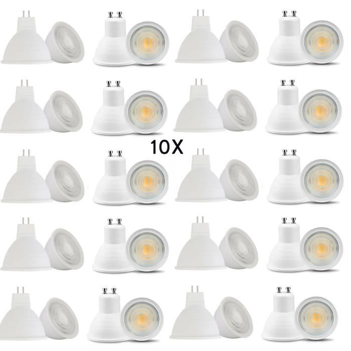 Warm White Gu5.3 220v Lampe LED à intensité variable pour la maison et ...