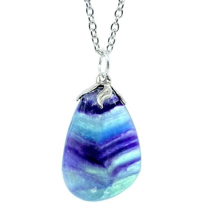 Pendentif Collier Minéraux Pierres Semi-Précieuses Bijoux Fait Main ...