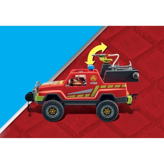 PLAYMOBIL - 71194 - City Action - Pick-up et pompier - Camion de ...