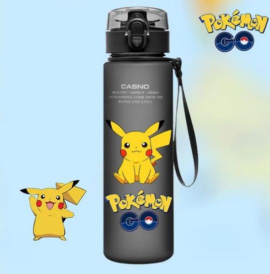Gourde - SEBTHOM - Pokemon GO Pikachu - 500ml - Antifuite - Sangle ...