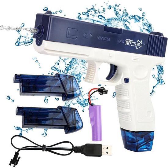 Pistolet a Eau électrique, Puissant Pistolet à Eau,Pistolets à Eau Automatiques, Pistolet à Eau ...