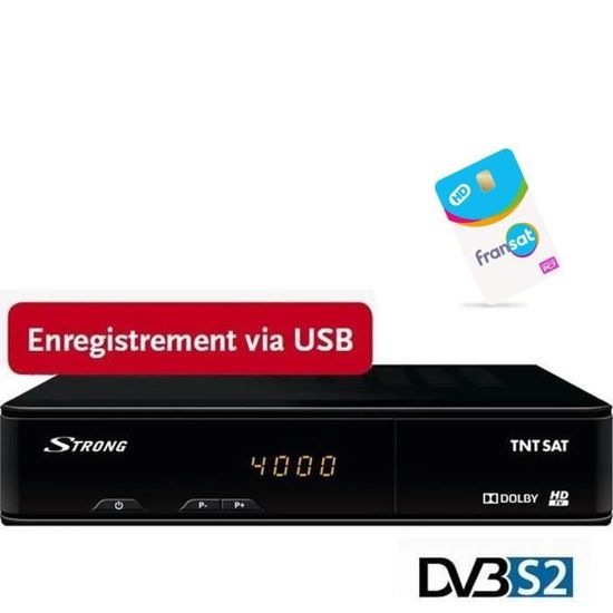 STRONG SRT 7405 Décodeur TNT HD satellite FRANSAT HD - Cdiscount TV Son ...