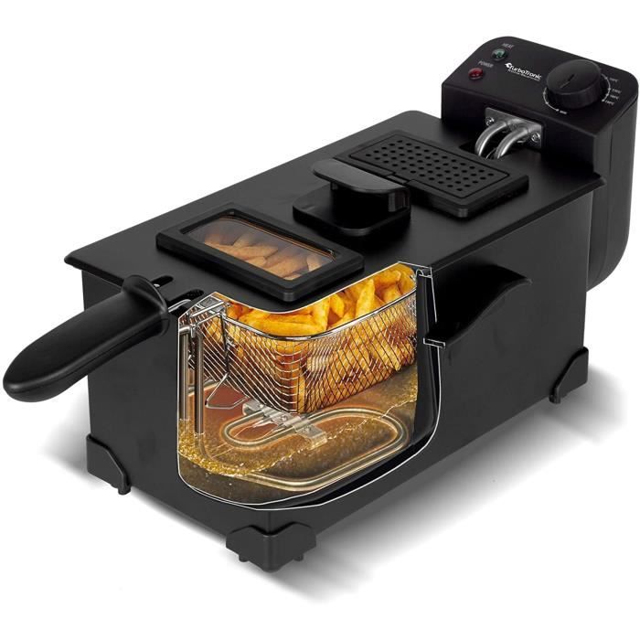 Friteuse à zone froide 3l réservoir dhuile amovible (lavable au lave ...