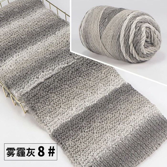 Fil à tricoter à la main 2 boules x 100g,pour tricoter des écharpes ...