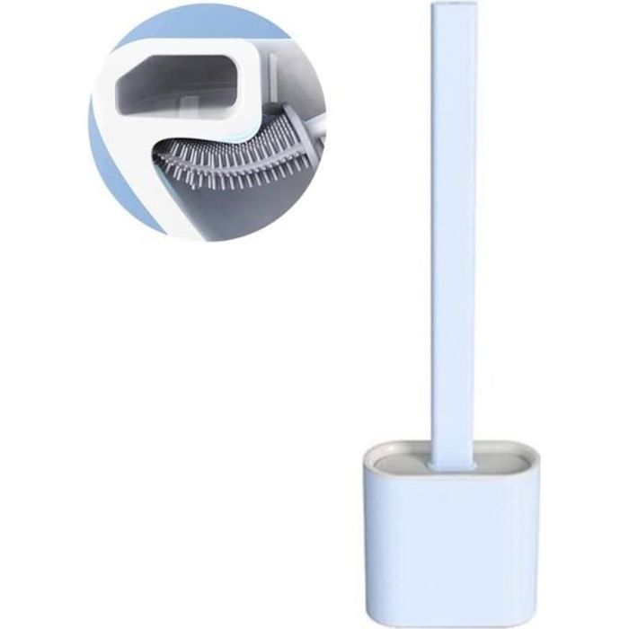BROSSE WC De Toilette Révolutionnaire WC Silicone PlateBrosse De Toilette avec Support De ...