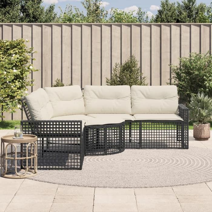 Mobilier de Terrasse - BONNIE - Canapé de jardin - et coussins - et ...