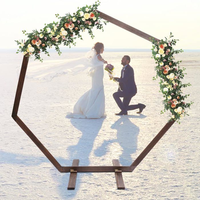 Arche de mariage eois - 2,4 m - Arche septagonale - Arche de mariage ...