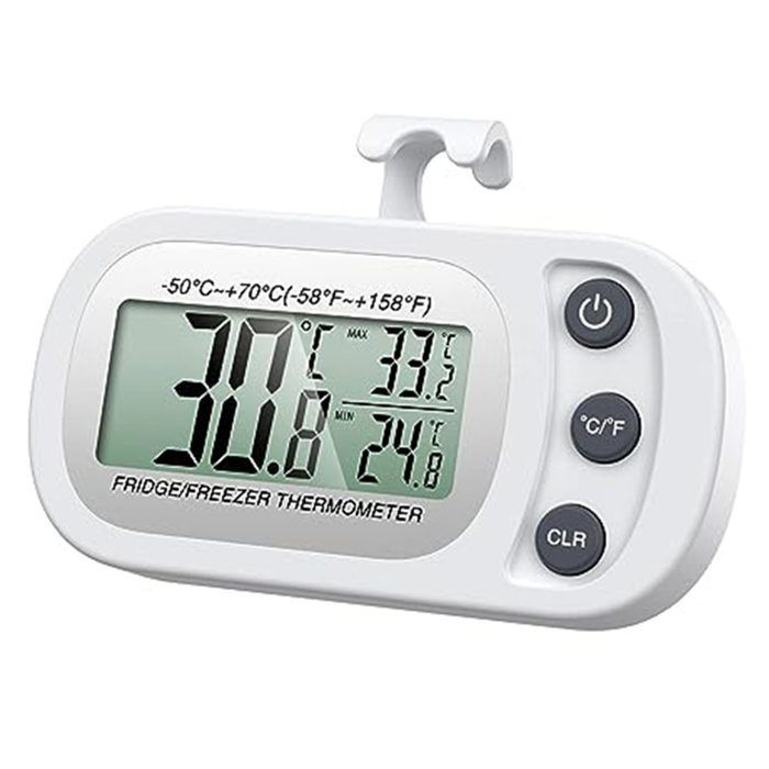Thermomètre réfrigérateur - 1 pièce, Blanc numérique congélateur ...