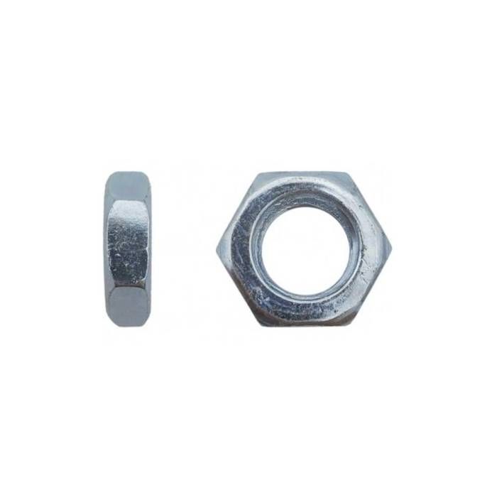 50 Ecrous Hexagonaux Bas M24 mm - 4035 - 4 - Zingué blanc - D-Work ...
