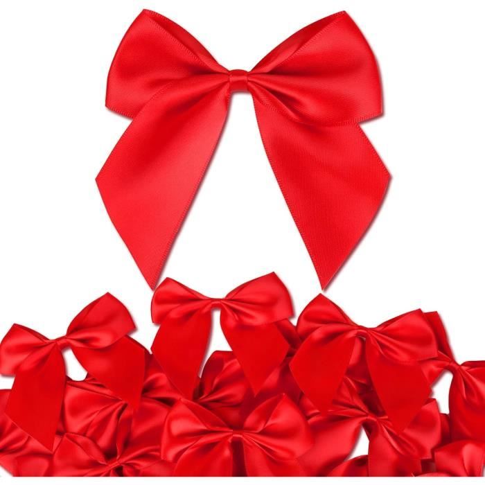 Noeud de ruban - Non spécifié - 30Pcs - Rouge - 10cm - Polyester ...