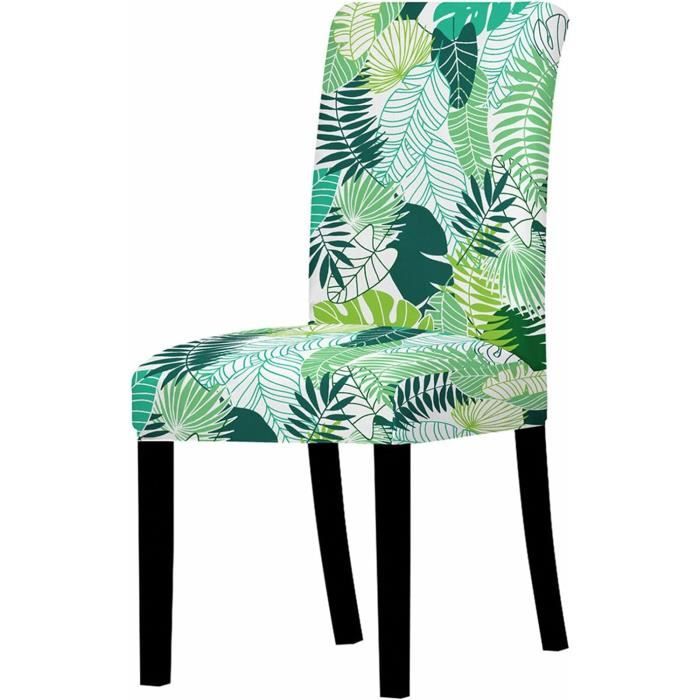 Housse de Chaise Extensible,Style Tropical Housse de Chaises Stretch ...