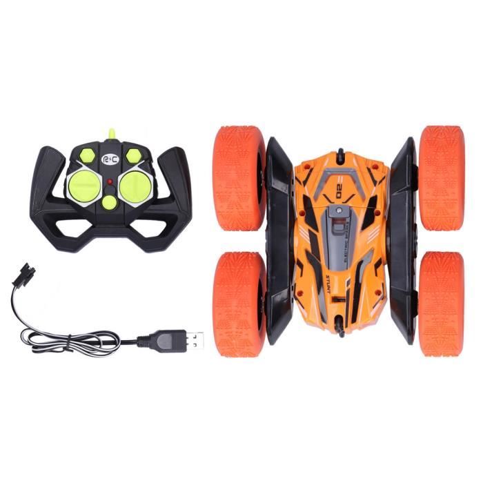 Qiilu Voiture radiocommandée double face Voiture de dérive télécommandée double face 2.4G, jouet ...