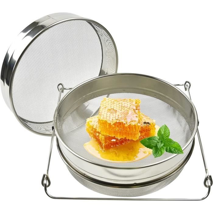 Filtre à Miel Double Tamis avec filtre à miel - en Acier Inoxydable ... Filtre à Miel Double Tamis avec filtre à miel - en Acier Inoxydable ...