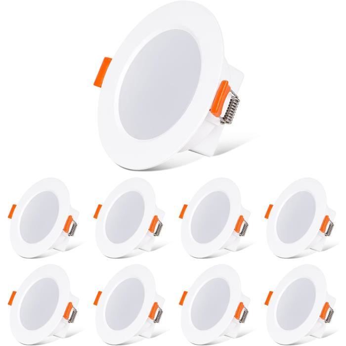 Spot Led Encastrable Extra Plat 230V, Led Luminaire Encastré Blanc ...
