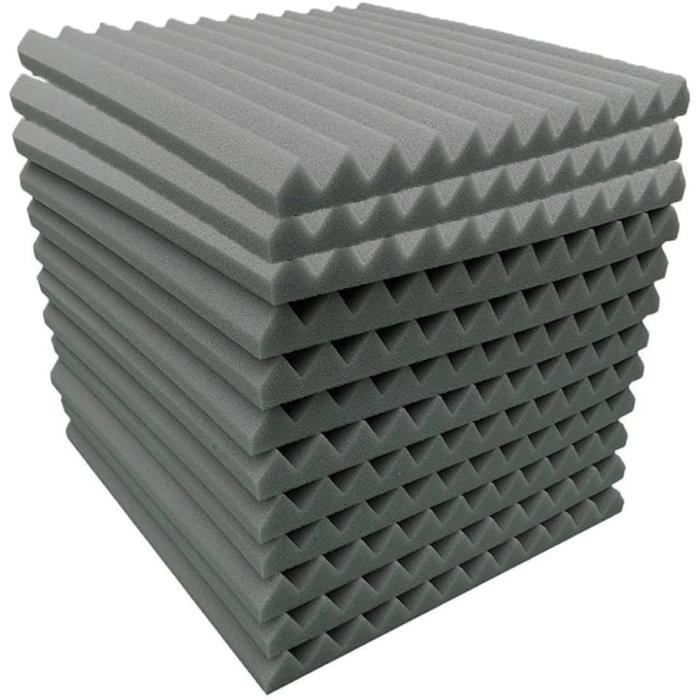 Panneaux de Mousse Acoustique 12 Pcs, Panneaux Muraux InsonoriséS ...