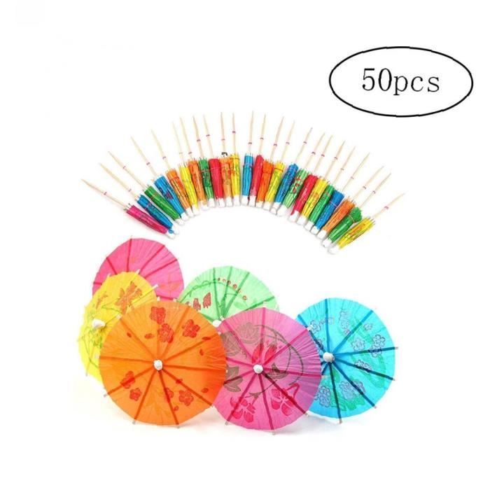 Cocktail Picks 50 pcs Cocktail en papier Cocktail parasols pour les ...