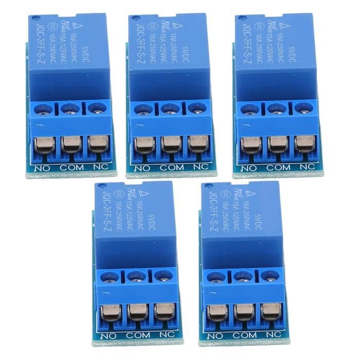 Fdit Module relais 1 canal Bouclier de carte de Module de relais de 5 ...