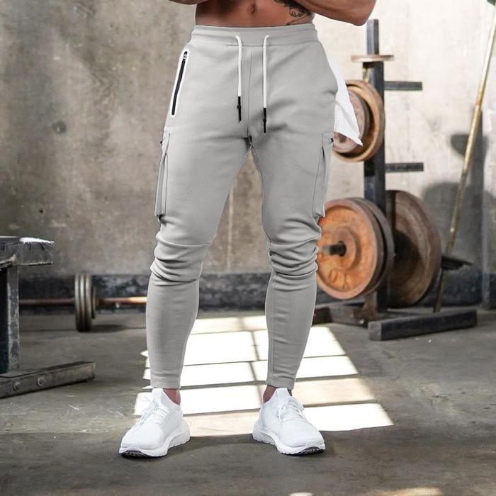 Pantalons longs de jogging de sport pour hommes JZS91104272GYL2_4399 ...