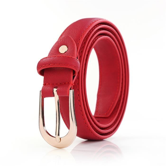 Dames de mode en cuir doublé jeans ceinture ceinture ceintures creuses ...