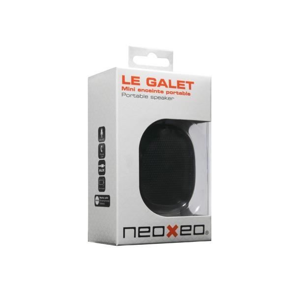 Enceinte portable Bluetooth - NEOXEO - LE GALET Noir - Sans fil - Jack ...