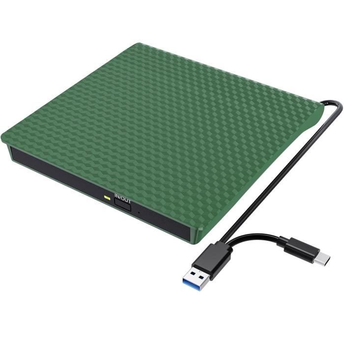 Lecteur de DVD externe USB 3.0,graveur de CD DVD Portable,lecteur ...