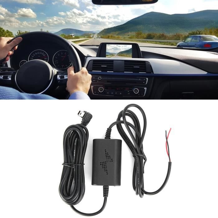 Dash Cam Hardwire Kit 12V - 24V À 5V 2.5A Mini Usb Step-Down Line Pour ...