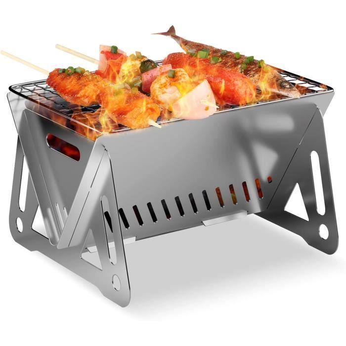 CLOPAE Mini Barbecue Charbon, Portable Petit Barbecue à Charbon de ...