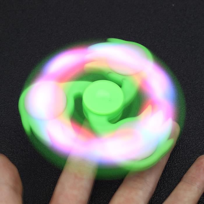 TEMPSA LED Hand Spinner Triangle Focus ADHD EDC Roulement ANTI-STRESS ...