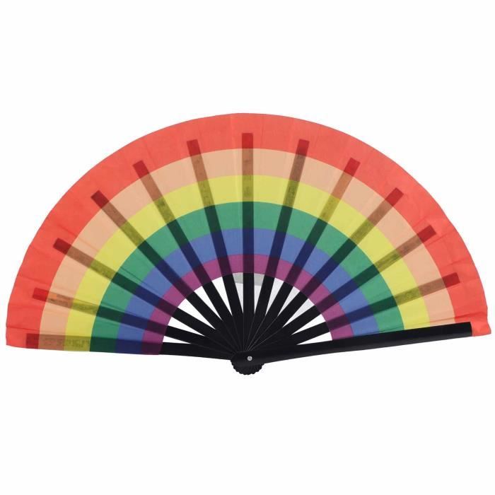 TMISHION Éventail pliant en tissu Éventail Pliant Coloré Éventail à ...