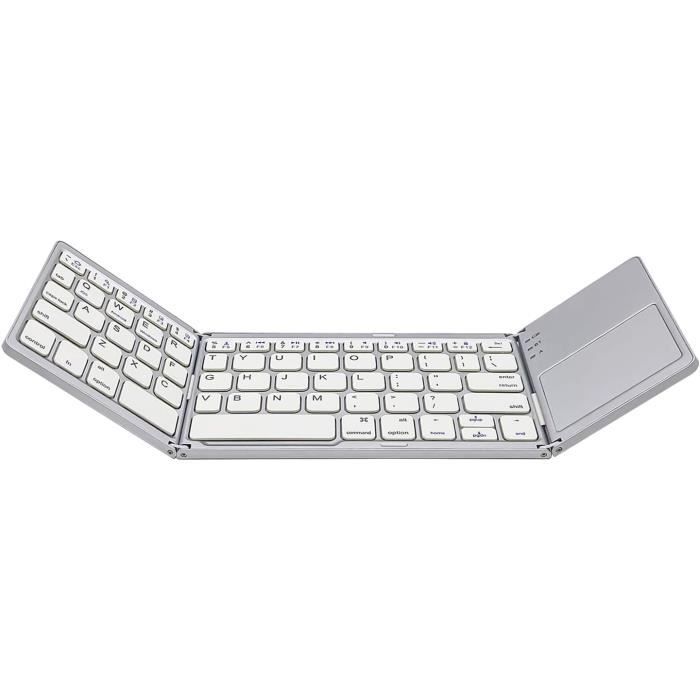 Clavier Bluetooth Pliable Avec Clavier Tactile Sans Fil Touchpad, Mini ...