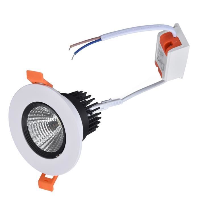YOSOO LED COB Downlight LED Downlight 7W 630lm Réglable Dimmable ...
