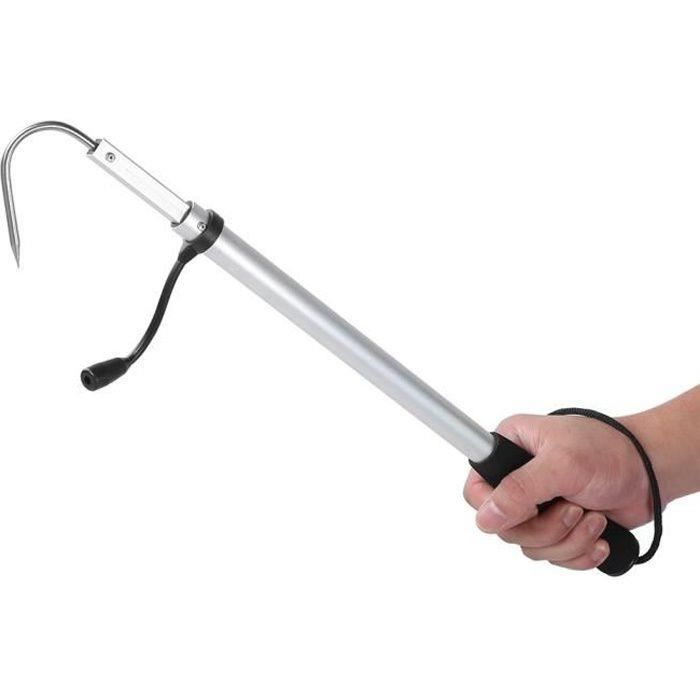 GK04525-Qiilu Gaffe de pêche télescopique Crochet de Gaffe de Pêche ...