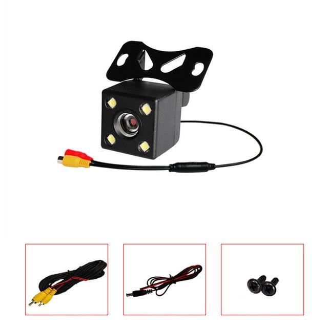 CAMERA DE RECUL,1Set 4 LED--Caméra de recul pour voiture, grand Angle HD, 8 12 LED 12V, Vision ...