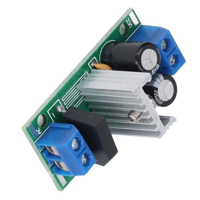 Zerone Module régulateur 12V Module régulateur DC AC 3 bornes tension alimentation redresseur ...