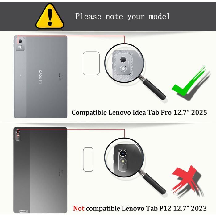 Coque Pour Lenovo Idea Tab Pro 12.7 Pouces 2025 Tablette, Housse Étui ...