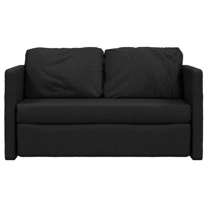 FAN-Canapé-lit 2 en 1 noir 112x174x55 cm tissu-FAN353966 - Cdiscount Maison