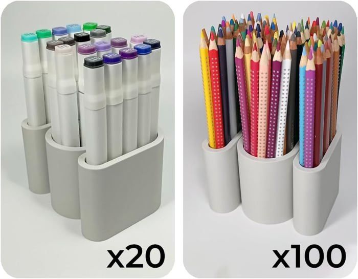 Pot À Crayons Et Rangement Pour Stylos, Crayons, Marqueurs, Maquillage ...