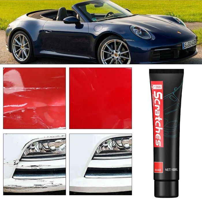 Efface Rayure Voiture avec Brosse Éponge Polish Voiture Rayure pour ...