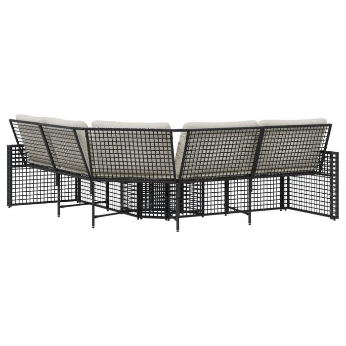 Mobilier de Terrasse - BONNIE - Canapé de jardin - et coussins - et ...