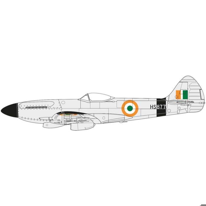 SUPERMARINE SPITFIRE MK.XVIII AVION MILITAIRE SPITFIRE AIRFIX A05140 ...