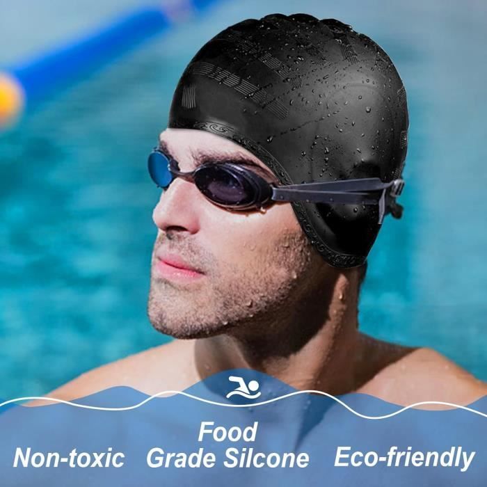 Bonnet De Bain Protection Oreille 3D, Bonnet Piscine Silicone ...